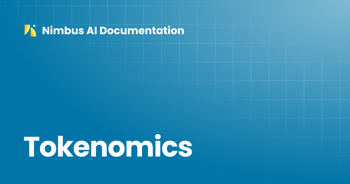 Tokenomics | Nimbus AI Documentation
